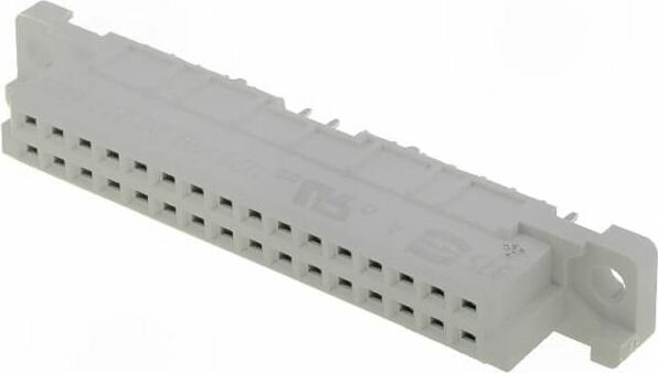 Разъем HARTING 09222326824 DIN 41612, тип 2В "мама" PIN 32 a+b THT прямой, 1 шт