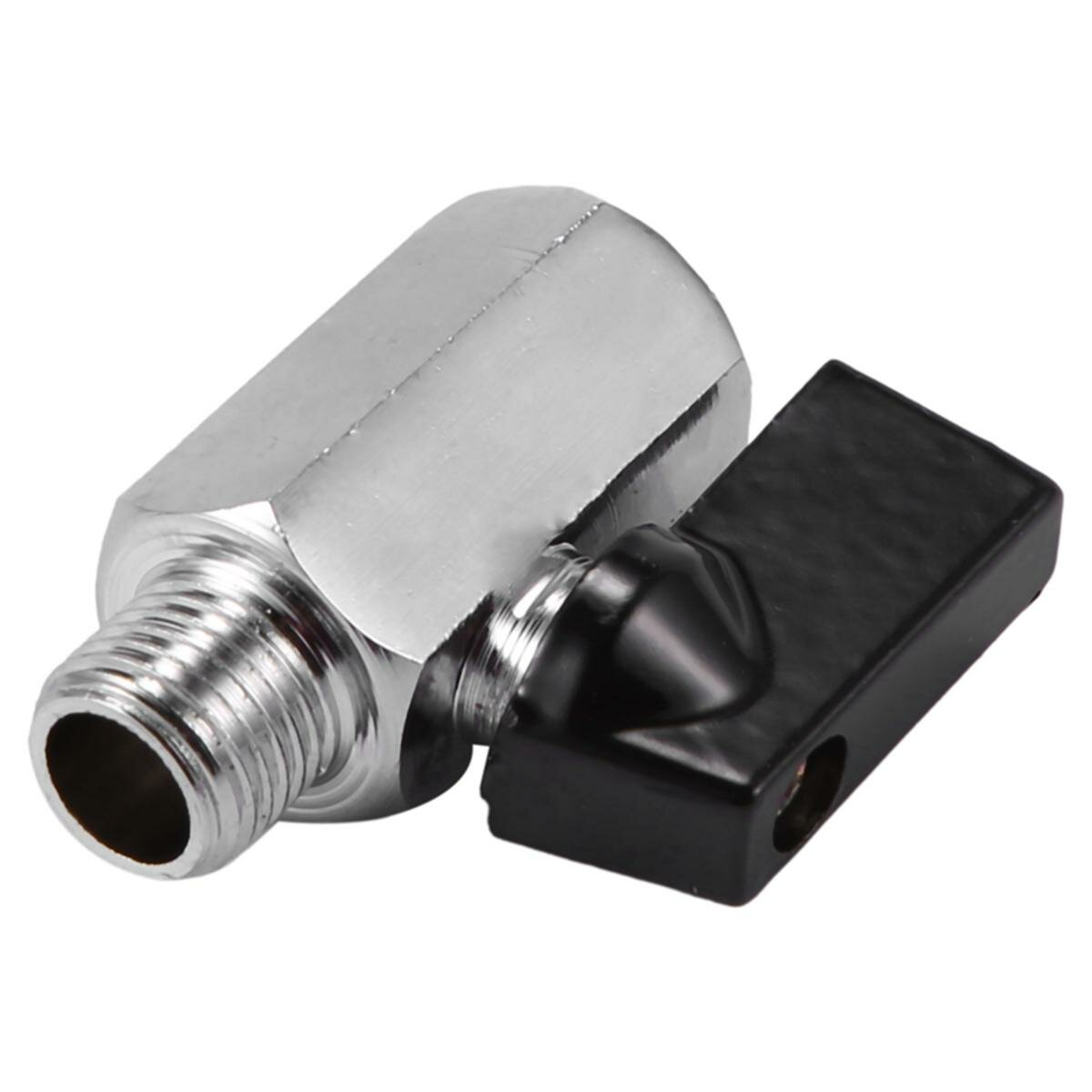 NANLIY- хромированная латунь 1/4 дюйма Bsp шаровой кран резьба кран наружная к внутренней резьбе шланг воздушного компрессора