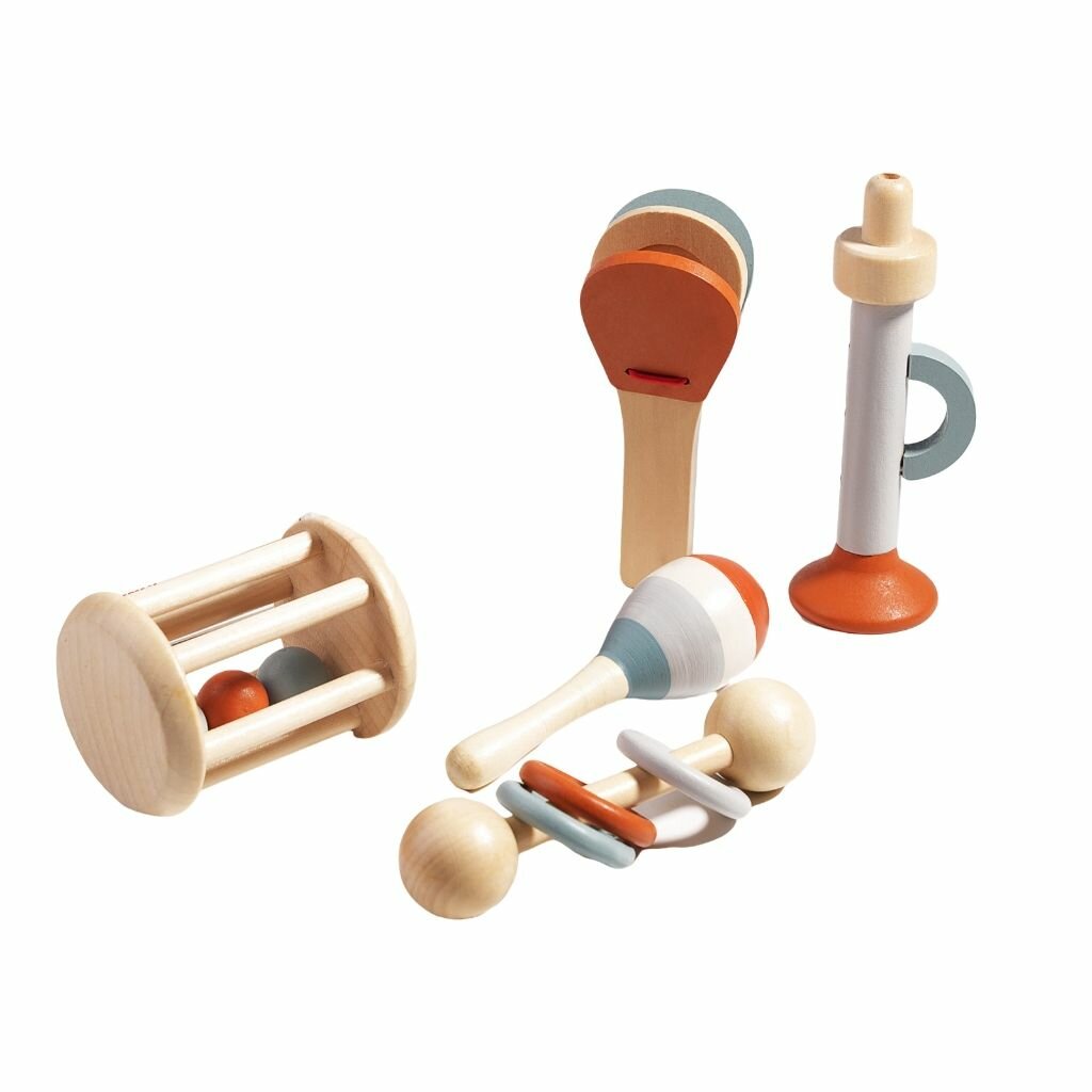 Набор сенсорных музыкальных инструментов для малышей, кастаньеты, маракасы, ударная игрушка, деревянная погремушка, Орф, обучение музыке, дети