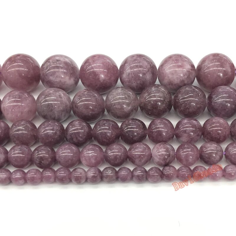 Бусины из лепидолита MOON BEADS 4-12 мм 8mm 48pcs 1lot
