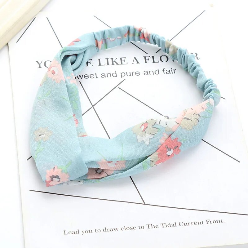 Женские летние повязки на голову шифон P1