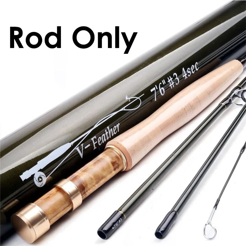 Maximumcatch V-Feather нахлыстовая удочка 6/6.5/7.5 фут 1/2/3 Вт 7.5ft 3wt 4sec