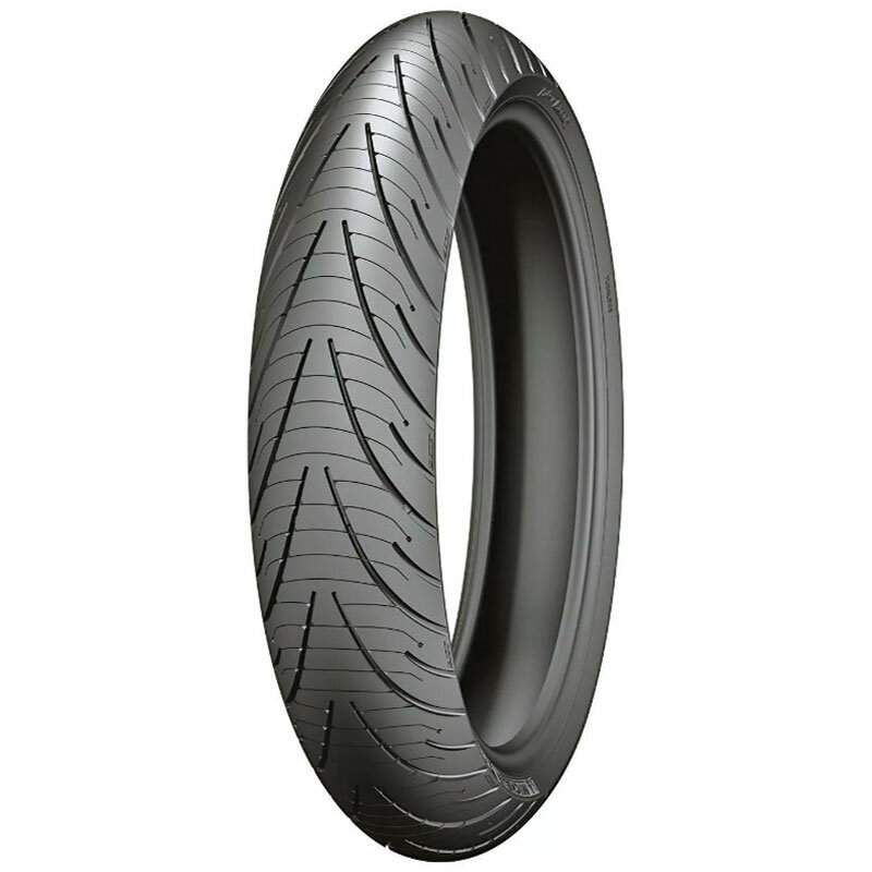 Мотошина 120/70 ZR17 Michelin Pilot Road 3 58W TL, 120 70 17, передняя, 120 мм ширина, 70 мм высота профиля, 58 W индекс скорости, TL бескамерная