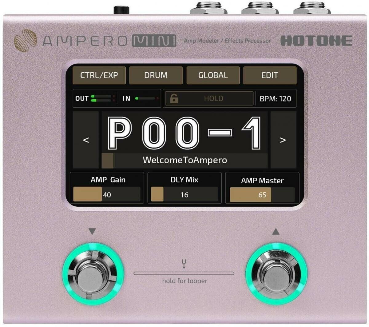 Гитарный процессор Hotone Ampero Mini Purple Taro