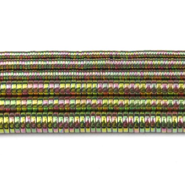 Гематитовые бусины UPGFNK плоские круглые 3/4/6/8 мм