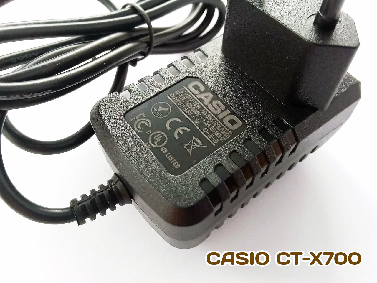 Блок питания для синтезатора Casio CT-X700 (адаптер 9.5V)