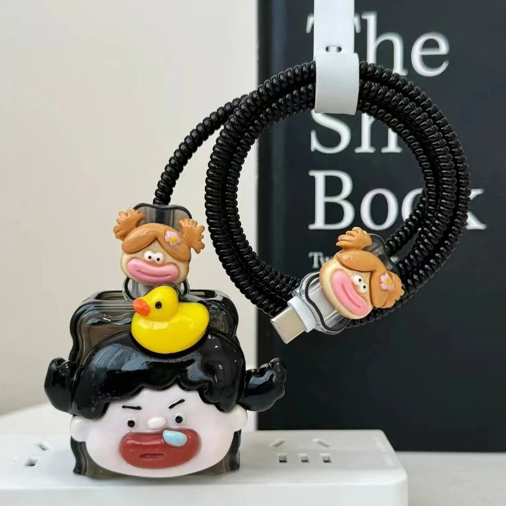 3D-защитные пленки для кабеля «кошачья лапа» для iPhone 18, 20 Вт, защита для быстрой зарядки, 44