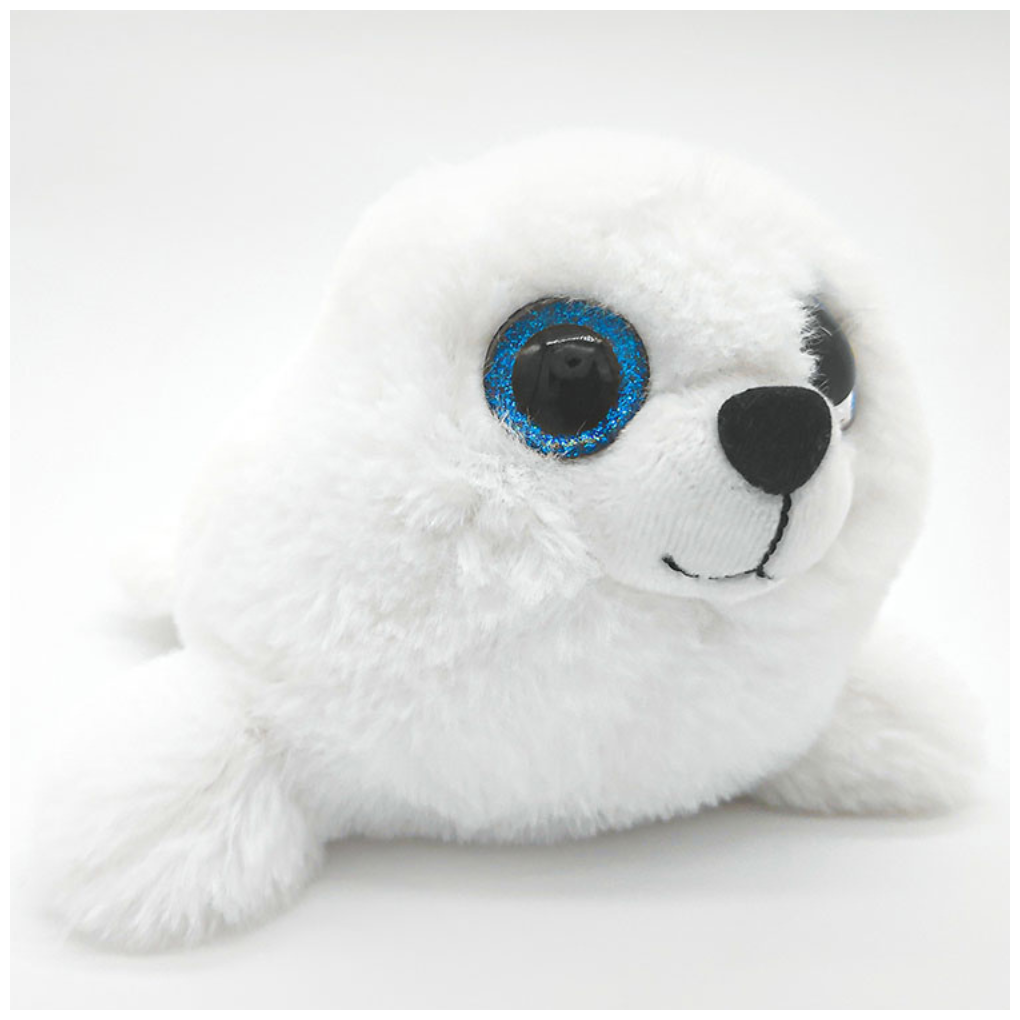 Мягкая игрушка Mimis нерпенок "Пищалка" 21 см.