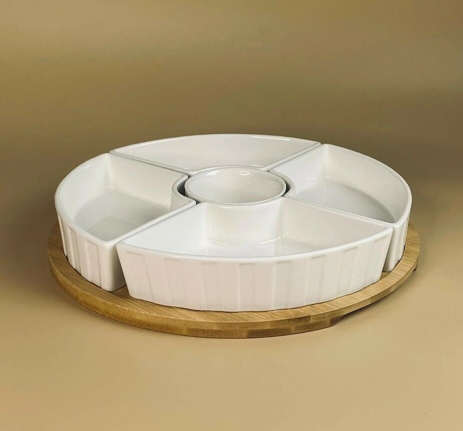 Менажница 29см BAMBOO на подставке 142-159 118-142-159