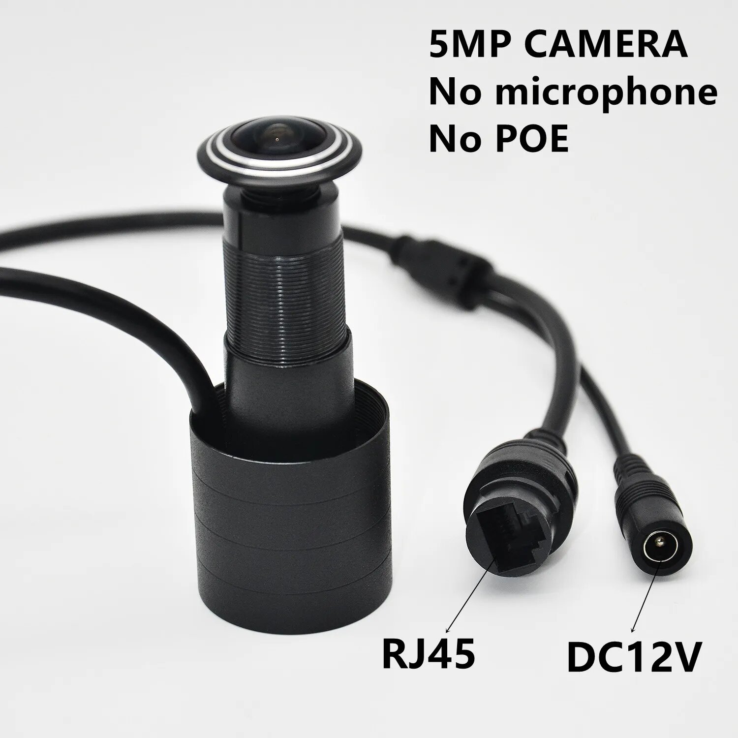 Мини-видеоглазок дверной PSEVDSP 5Мп Черный, 5MP