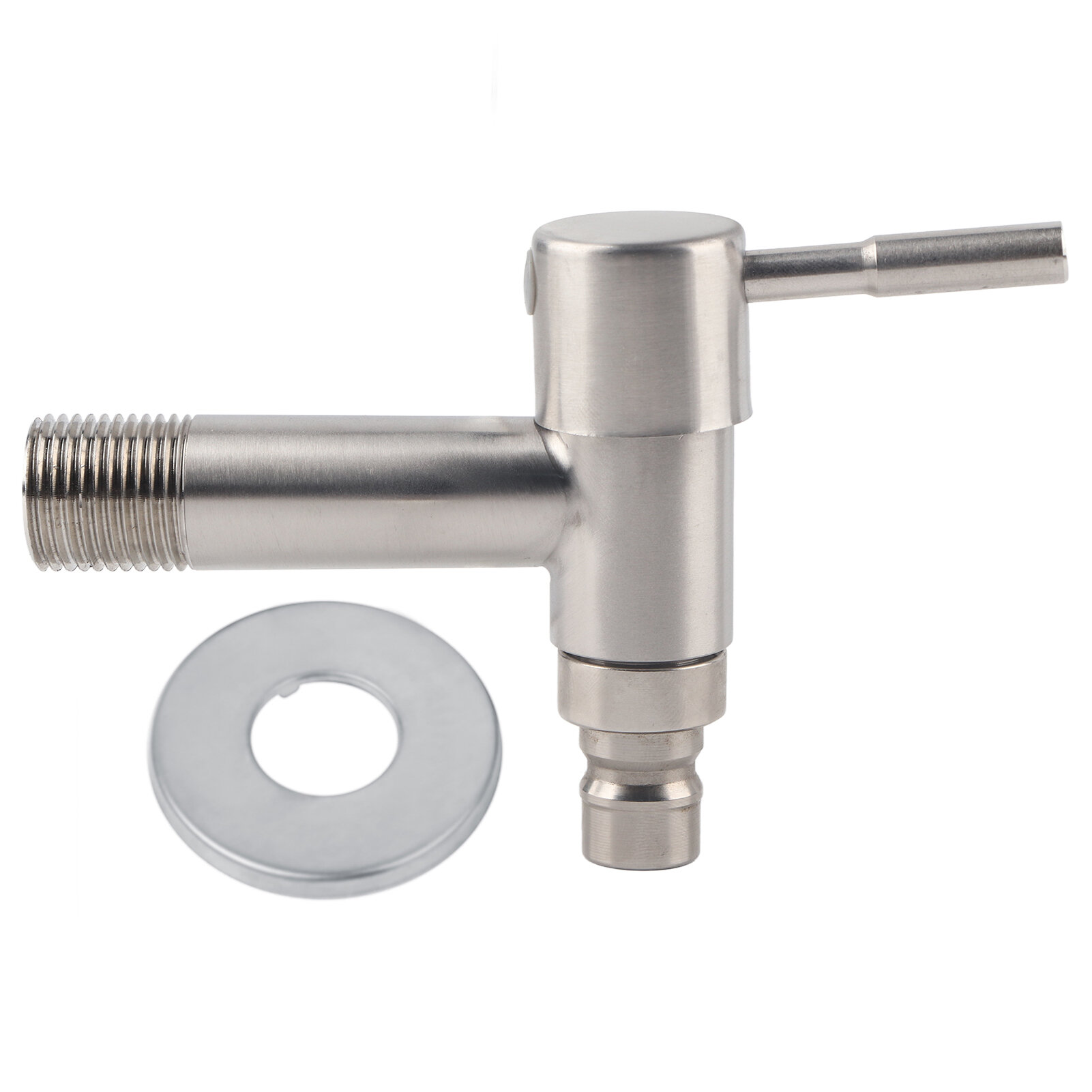 G1/2-дюймовый настенный кран из нержавеющей стали, одинарный смеситель для холодной воды для стиральной машины, швабры, бассейна, прочный и устойчивый к коррозии настенный кран