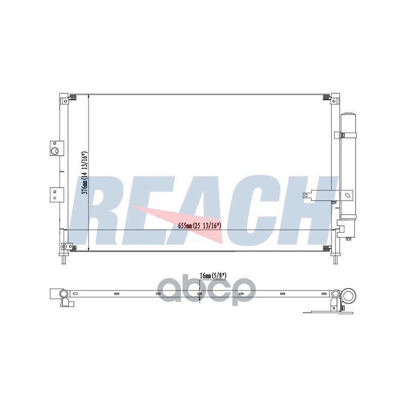 Радиатор кондиционера REACH арт. 31-3525