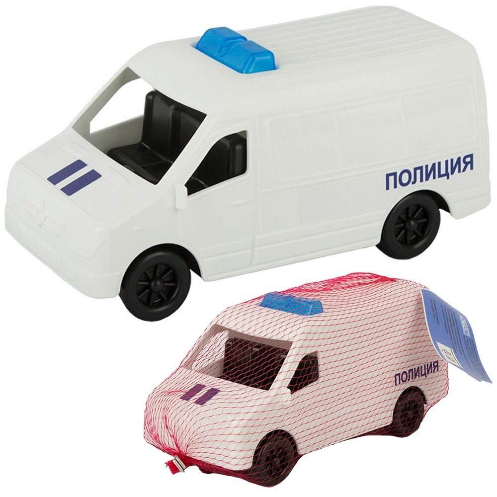 Автомобиль Совтехстром "Полиция", белый, в сетке
