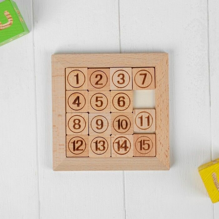 Головоломка КНР "Пятнашки" 0,7х12,7х12,7 см (4619367)