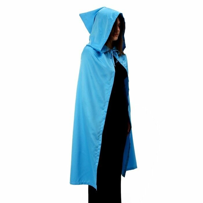 Карнавальный плащ, взрослый, длина 120 см, атлас, цвет коралловый