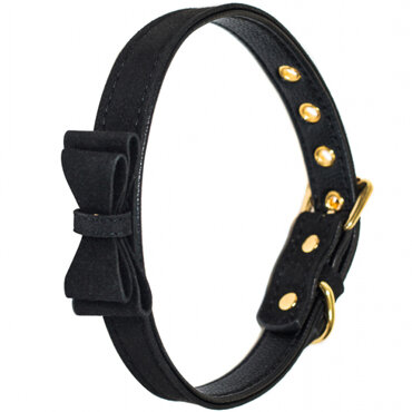 57368 Lola Games Party Hard Decadence, черный. Ошейник с милым бантиком