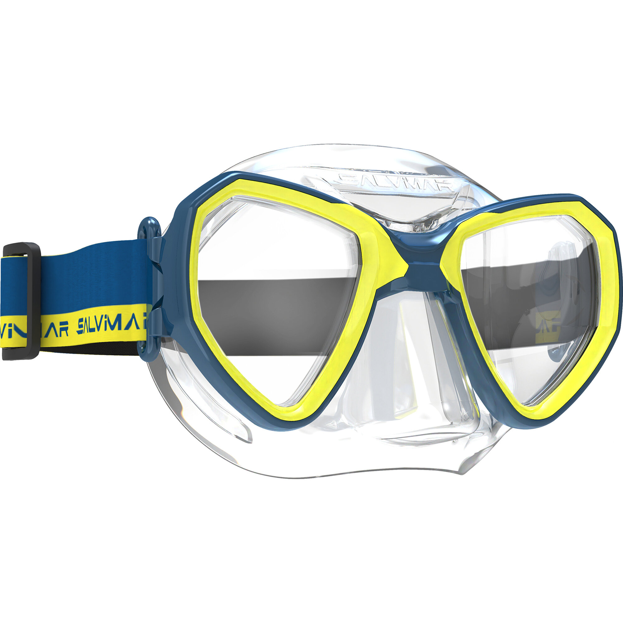 Маска Подростковая Salvimar Morpheus Mid Желто-Синяя