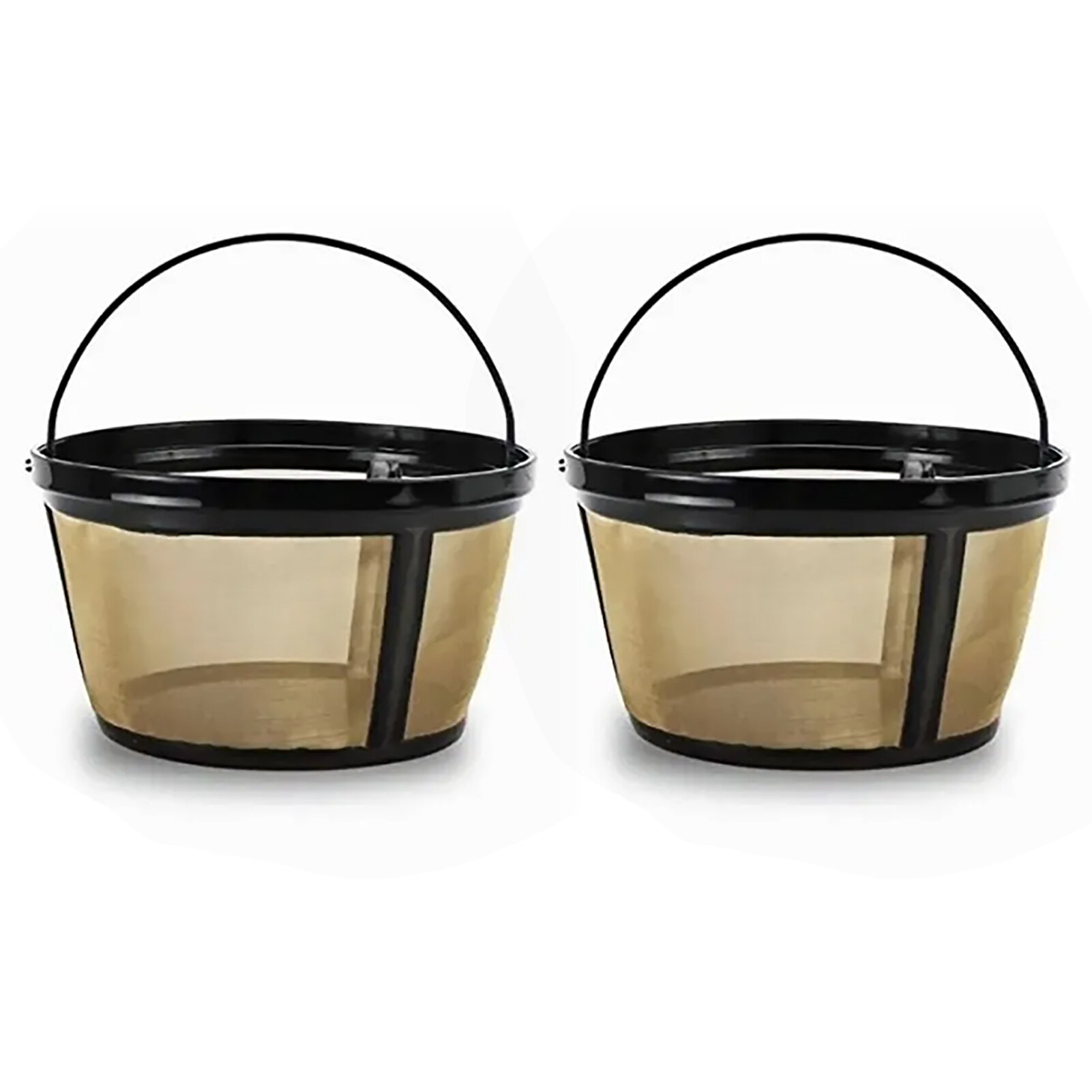 Конус фильтра для кофе из нержавеющей стали, многоразовый золотой фильтр для домашней кофемашины, совместимый с большинством кофеварок