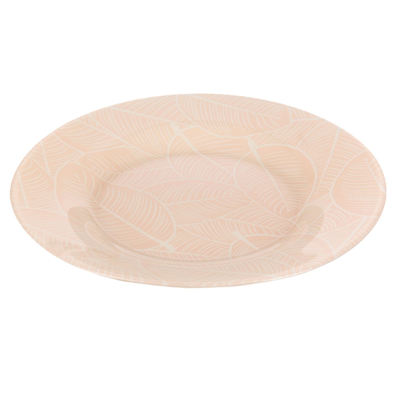 Leaves тарелка десертная 19.5 см бежевого цвета стеклянная для повседневной сервировки