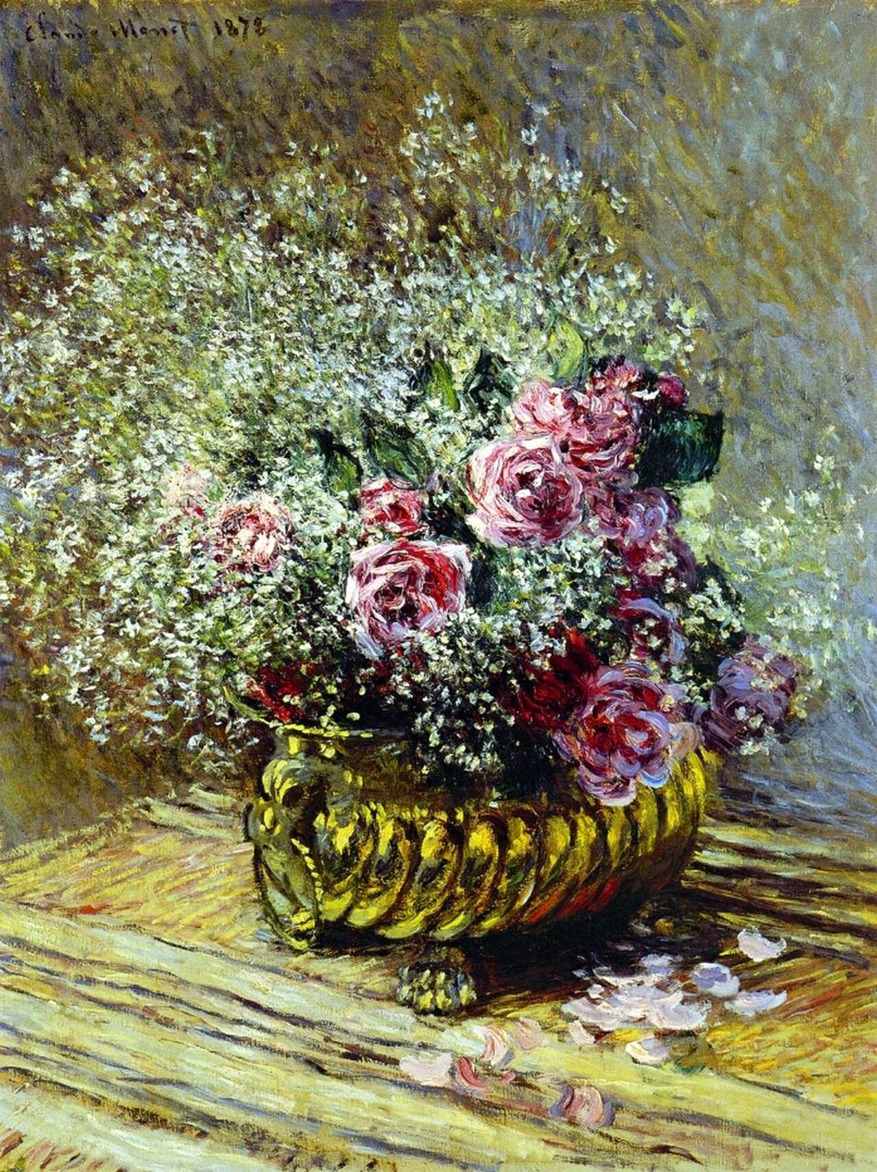 Картина Клода Моне Цветы в горшке 45х60 см