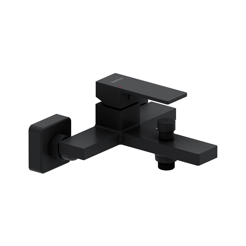 Смеситель Damixa Light, для ванны/душа, PVD покрытие, керамич. картридж, черный