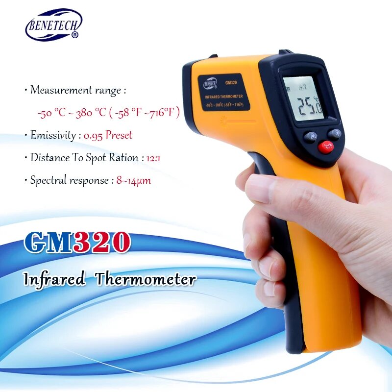 OUTEST Infrared Thermometer GM320