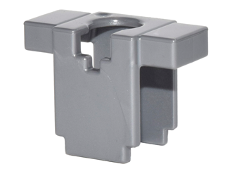 Minifigure Armor Breastplate Rectangular (Minecraft), 19723 Flat Silver U