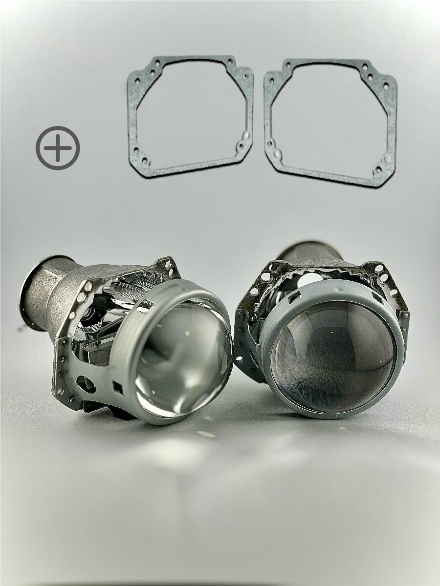 Би-галоген мягкая стг Би-галоген (лед/ксенон) линзы Haval F7 2018-2024 тип HELLA 3R цоколь H7/D2/D4 / ближнего и дальнего света в автомобильные фары / Би галогенные модули комплект 2шт