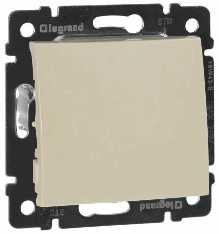 Выключатель Legrand 1 клавиша кремовый