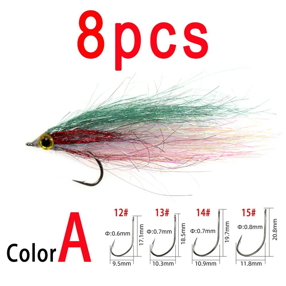 Воблер Минноу, 8pcs color A