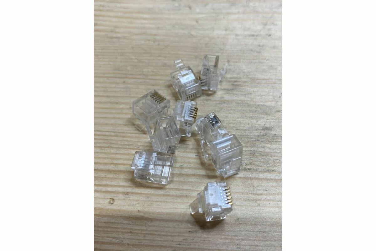 Коннектор Nikomax RJ12(6P6C).5 штук