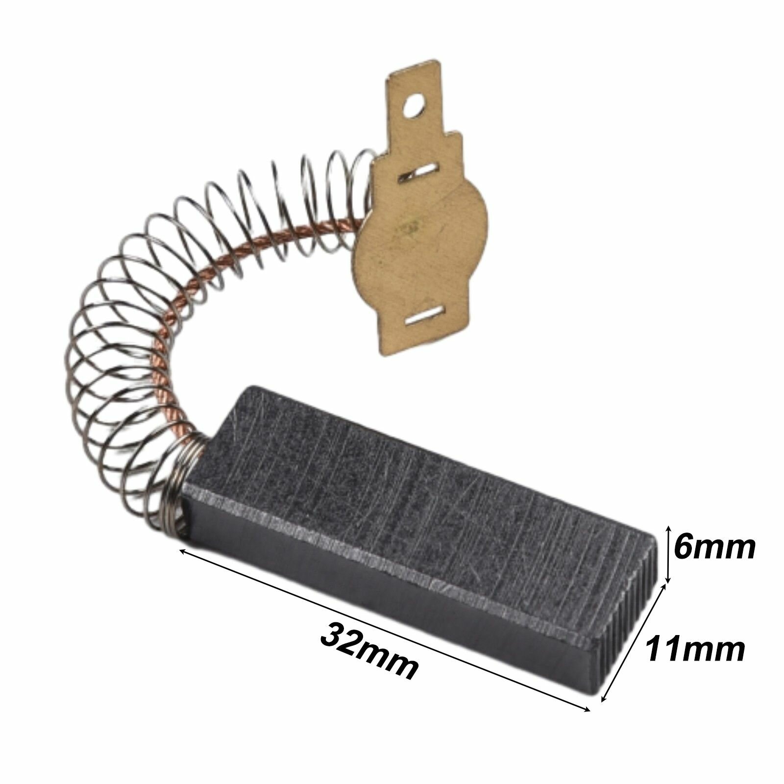OZ-TRGO-Угольные щетки двигателя для электроинструмента, запасные части для ремонта шлифовальных принадлежностей 32*11*6 мм
