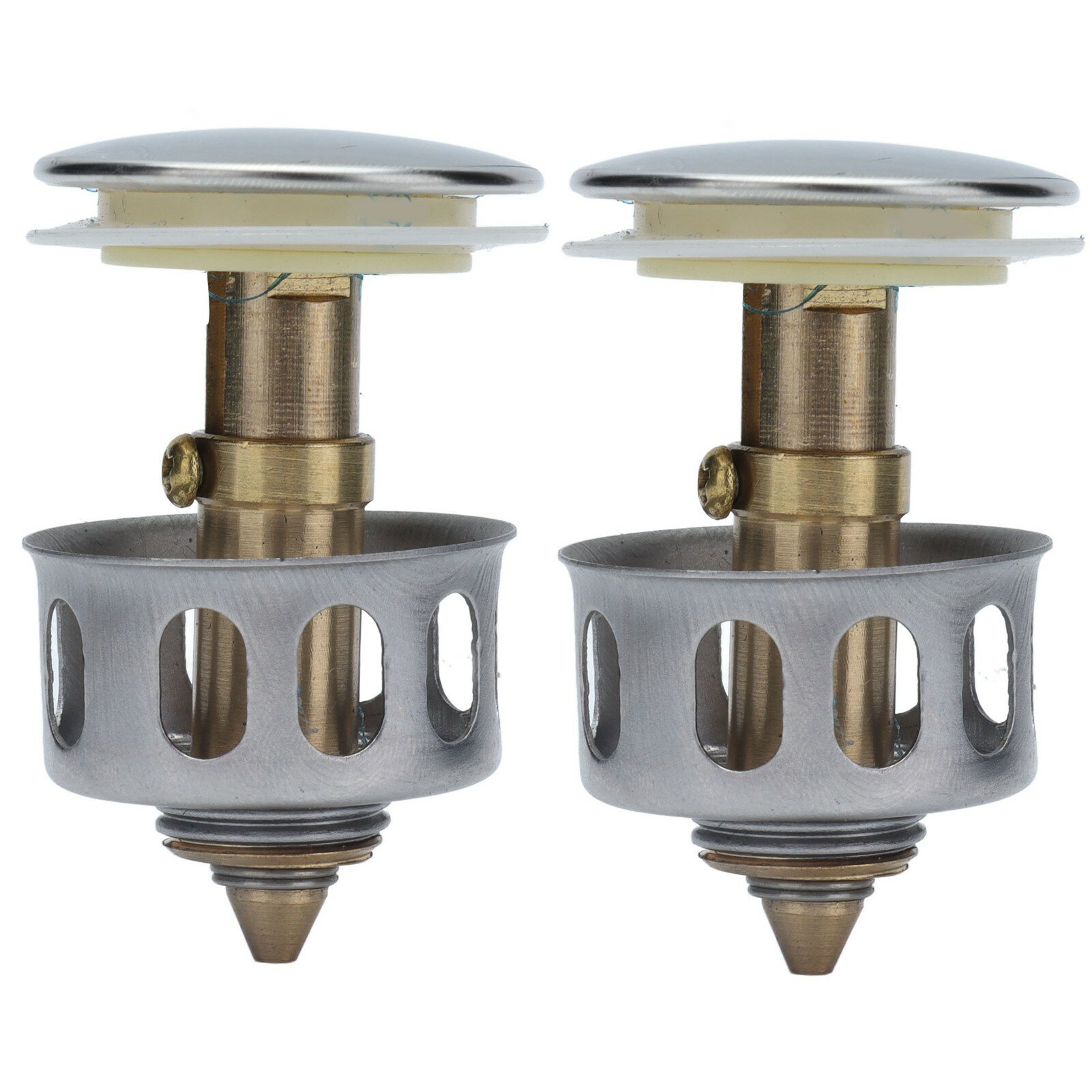 2шт Push Bounce Core Универсальные пули Всплывающая пробка для раковины Сливной фильтр для ванной комнаты