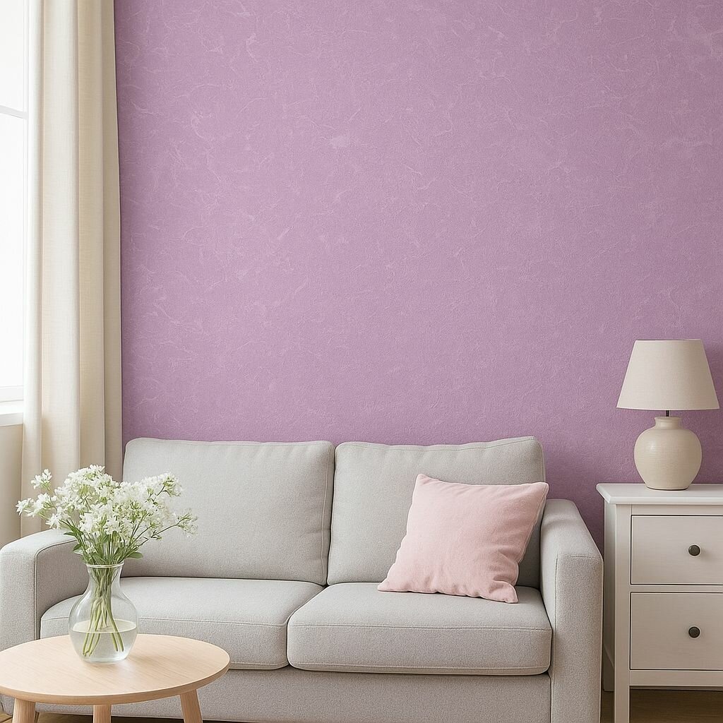 Обои Marburg 97848, флизелиновые, винил, 1.06 м, розово-лиловый