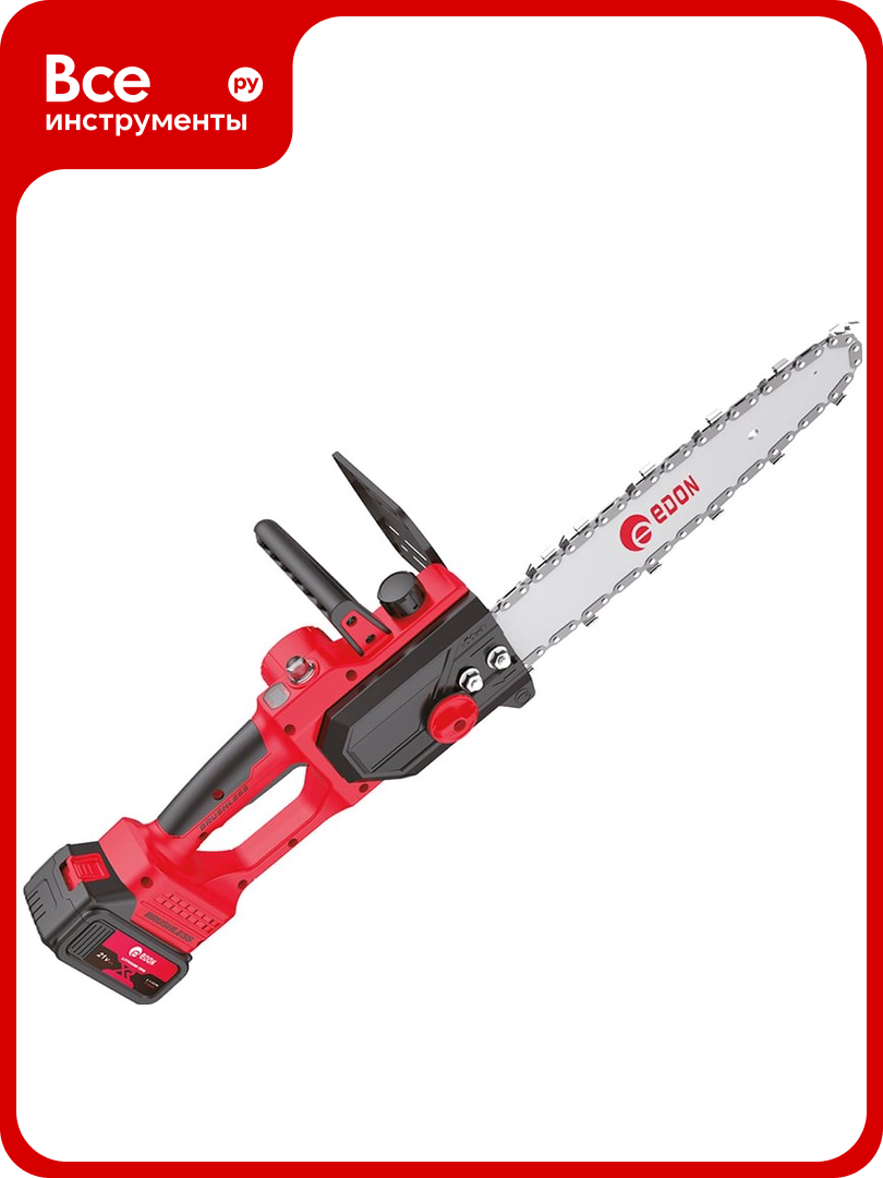 Мини-цепная пила аккумуляторная бесщеточная EDON UNS-21/10BL 25171, это