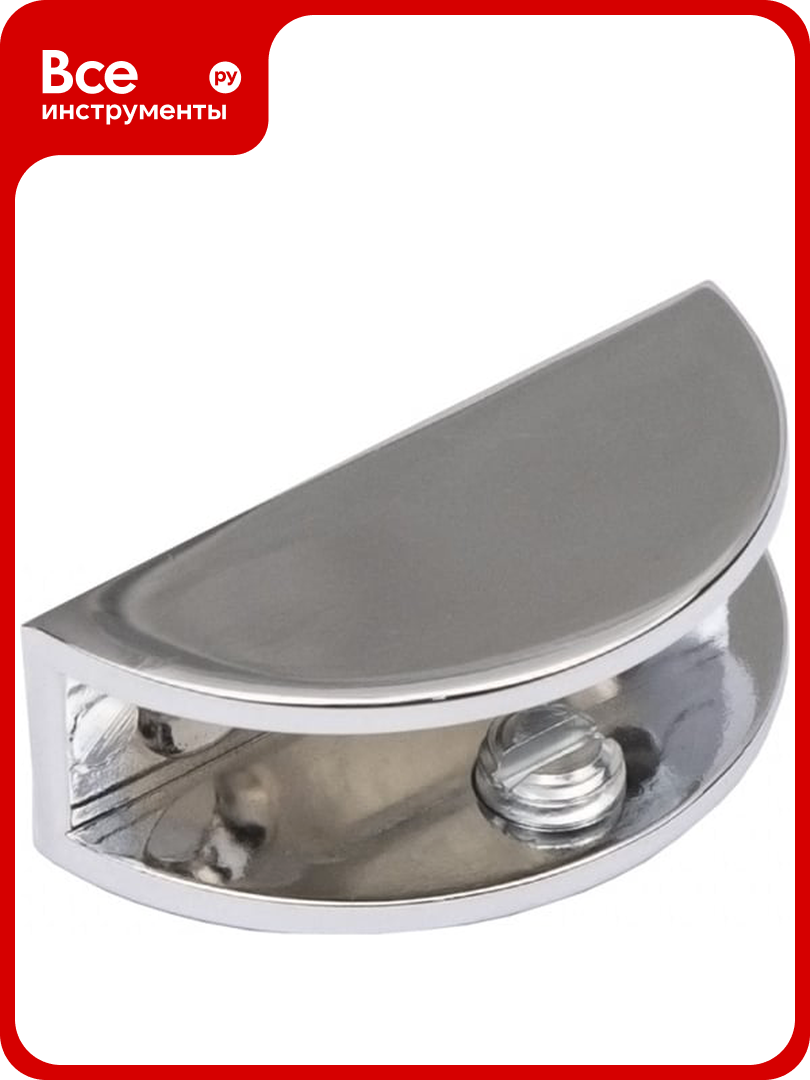 Металлический полкодержатель для стеклянной полки AKS WP2710 хром 38334