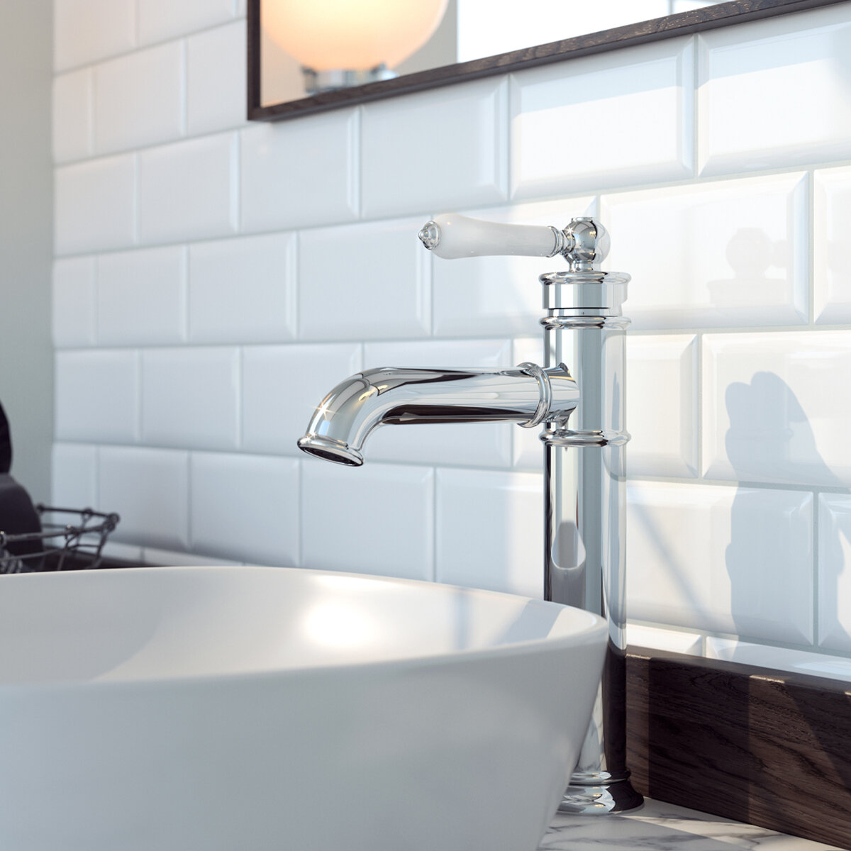 Смеситель для настольного умывальника (раковины) IDDIS Oxford OXFSB01i01 хром глянцевый