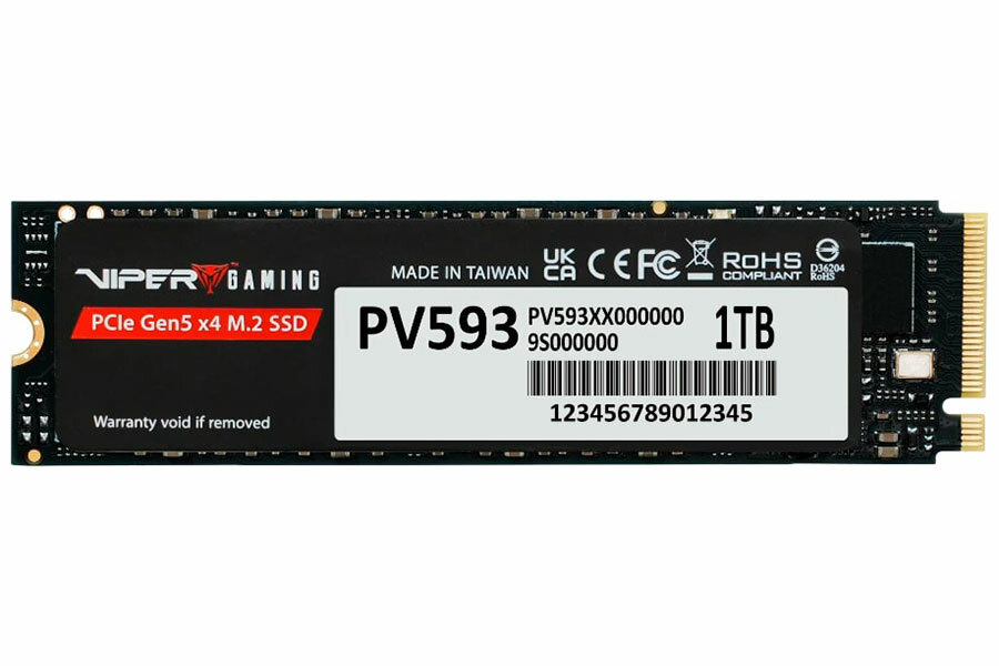SSD накопитель Patriot Memory Viper PV593 M.2 1TB - PCIe (PV593P1TBM28H)
