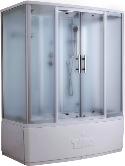 Душевая кабина Timo Standart T-6650SF Silver Fabric с высоким поддоном