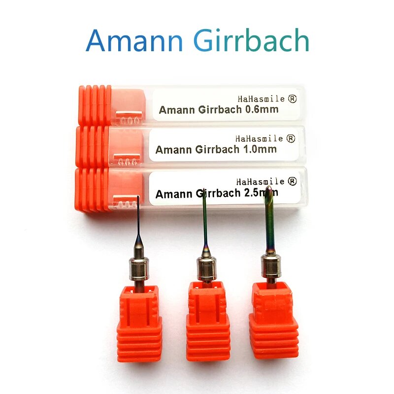 HaHasmile Фрезерные боры из карбида вольфрама для циркониевых блоков 1set