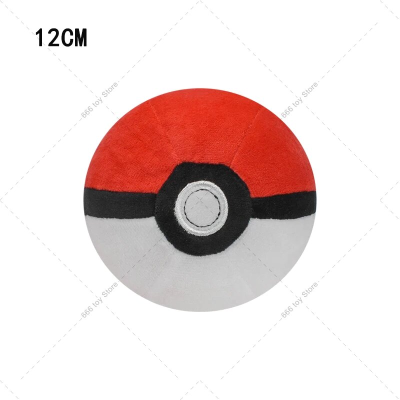 Покемон плюшевый мяч Poke Ball, 12см, красный