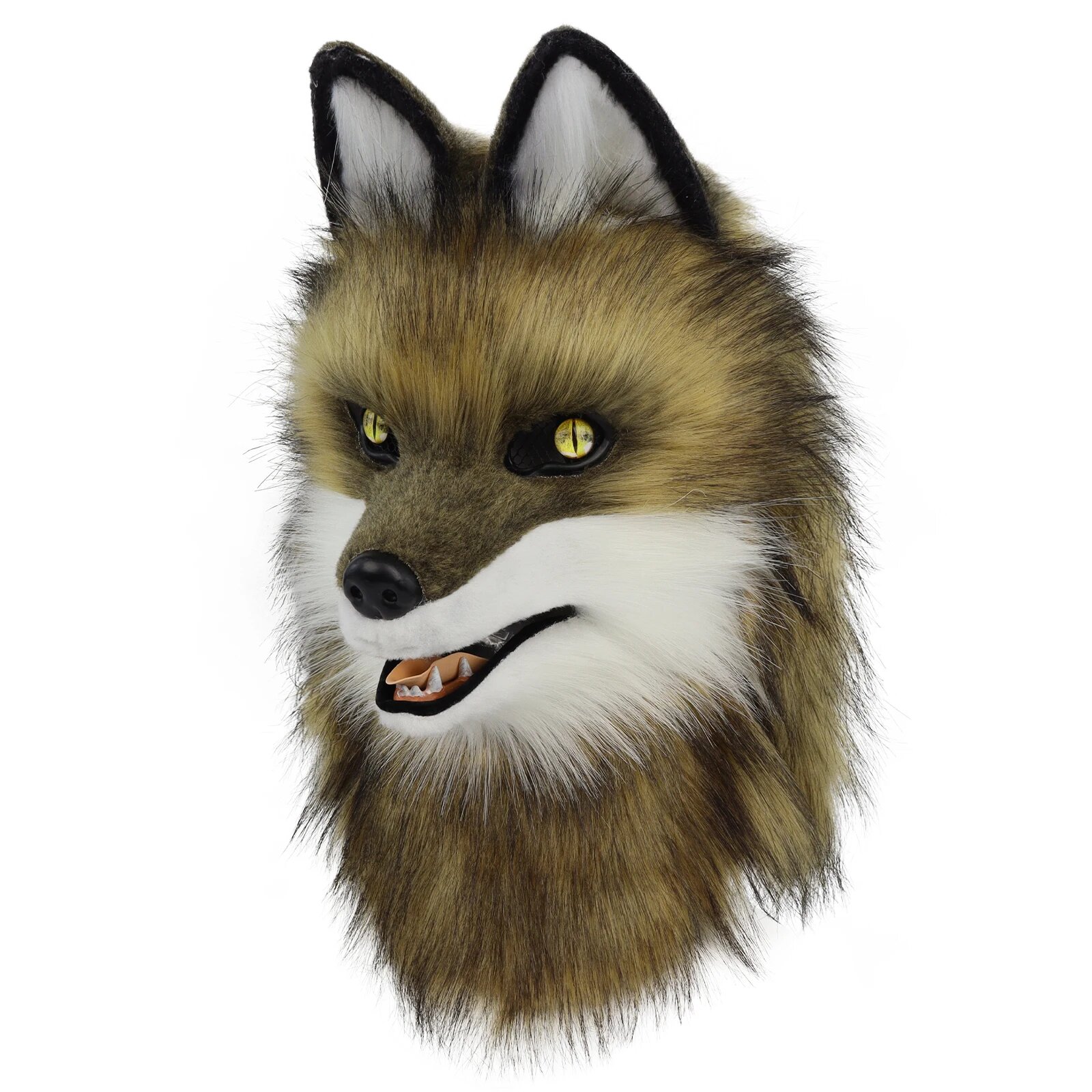 Маска волка из искусственного меха Grassyellowwhite