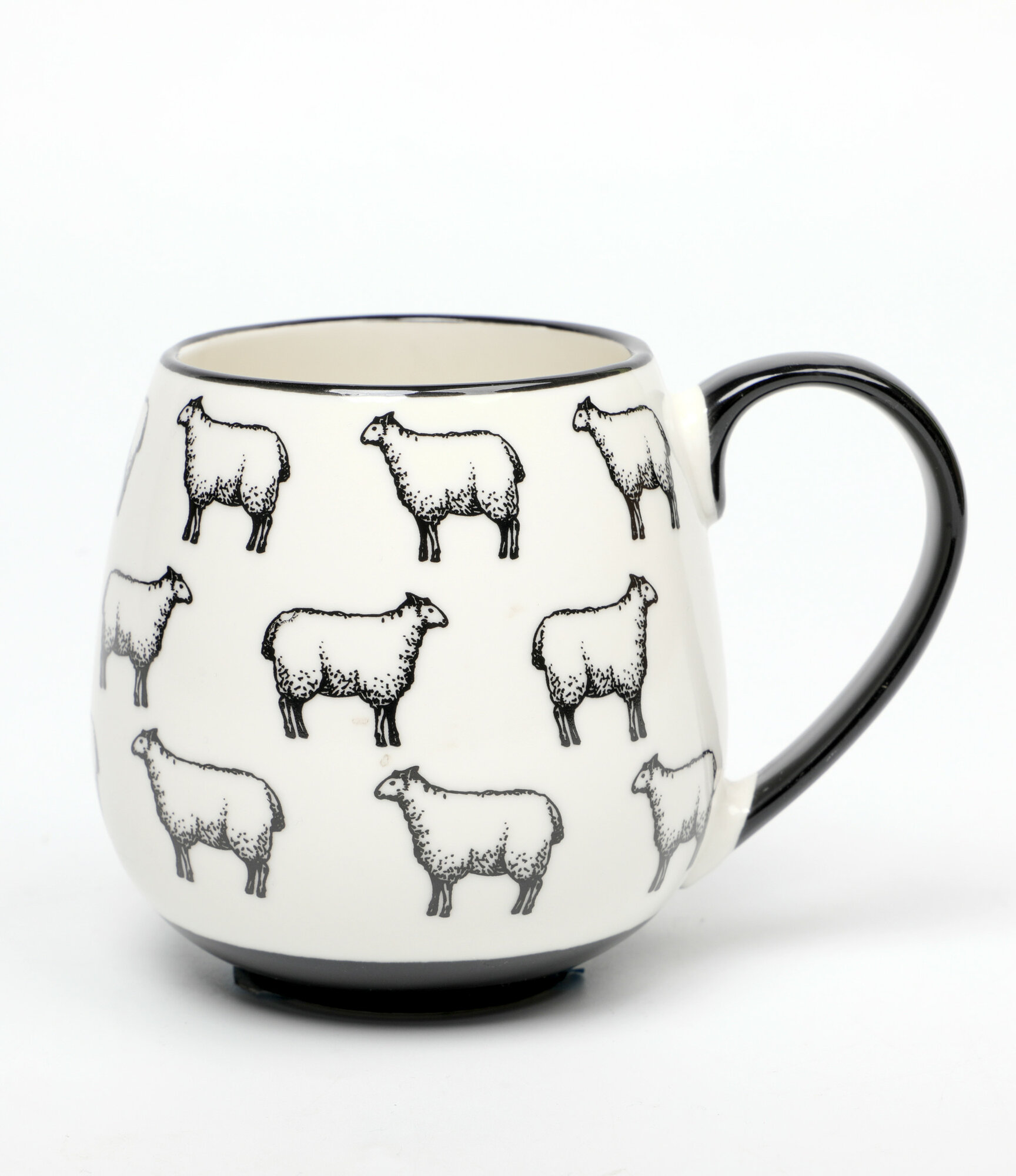 Кружка TODELIA "Овечки", объем: 400 мл, материал: фарфор, 430 гр
