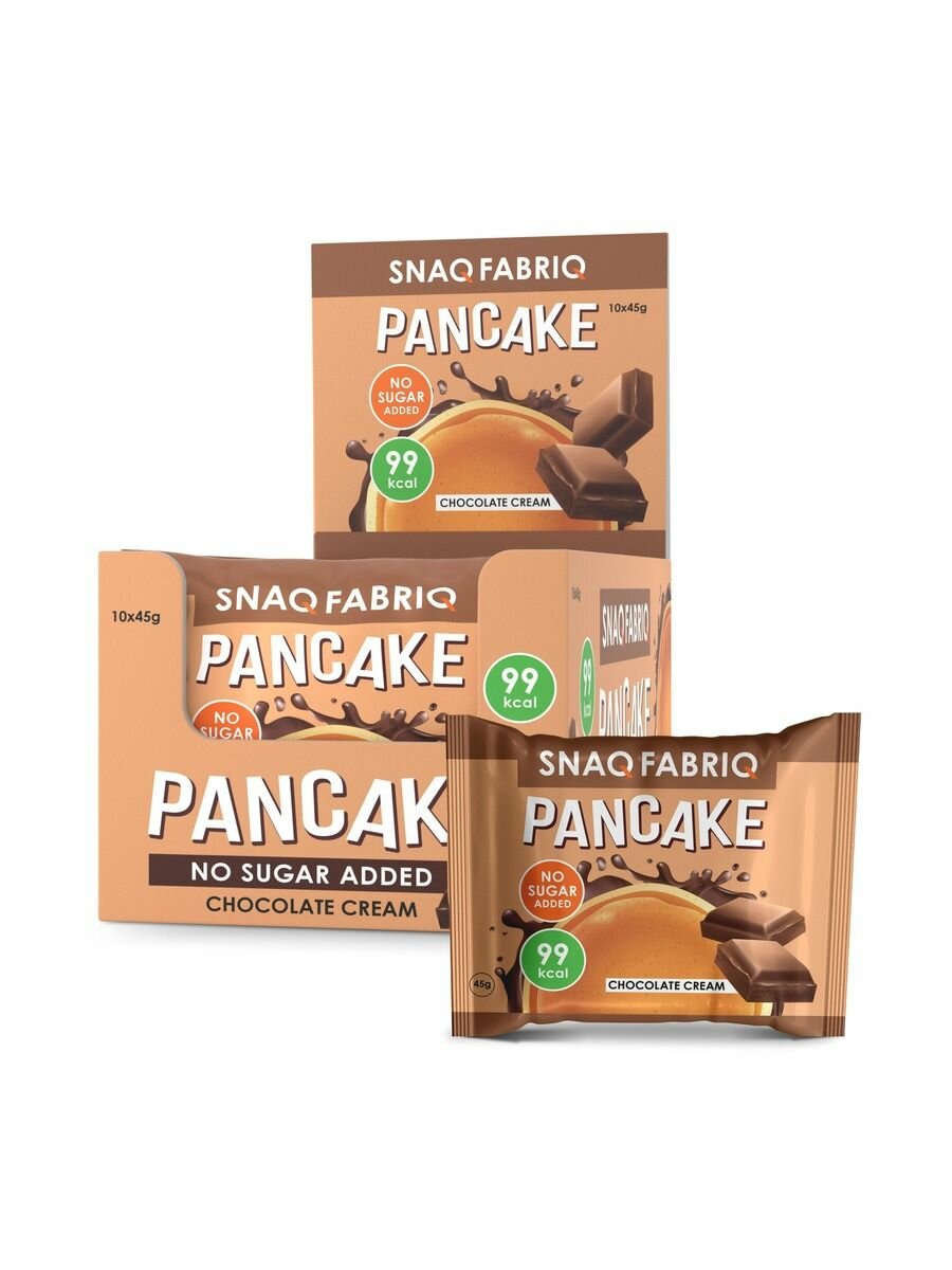 Панкейк Snaq Fabriq "Нежный шоколад", 10шт х 45г