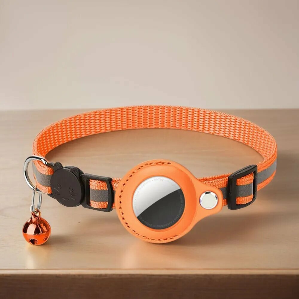 Ошейник для кошек, светоотражающий ошейник для животных с GPS-трекером для Apple AirTag