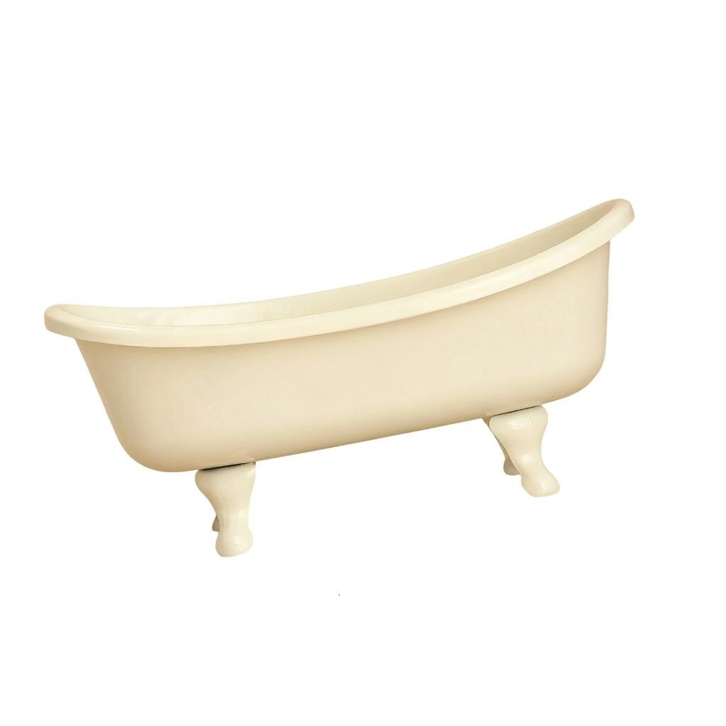 Ванна в детском домике, металлическая мини-ванна, игровой домик, игрушки для ванной комнаты, аксессуары для сцены-ванна