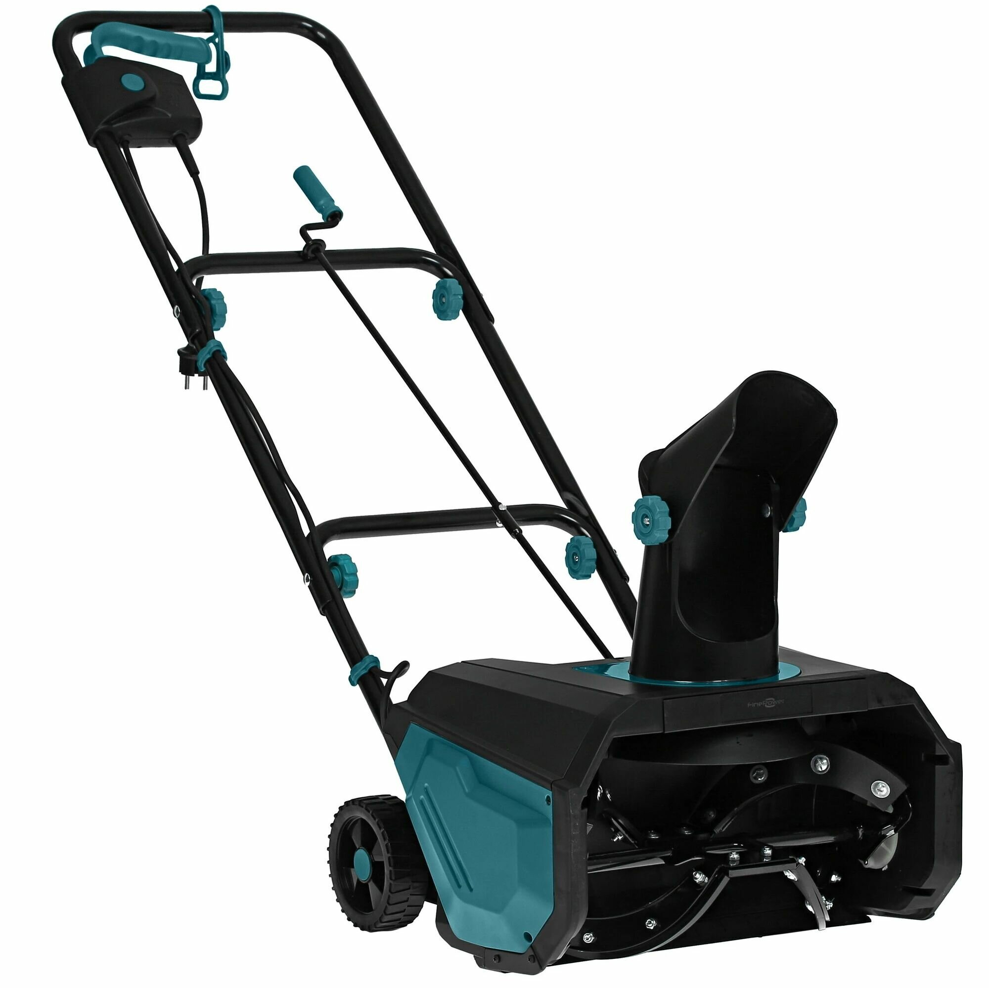 Снегоуборщик FinePower SRME4016, электрический, колесный, дальность выброса 7м