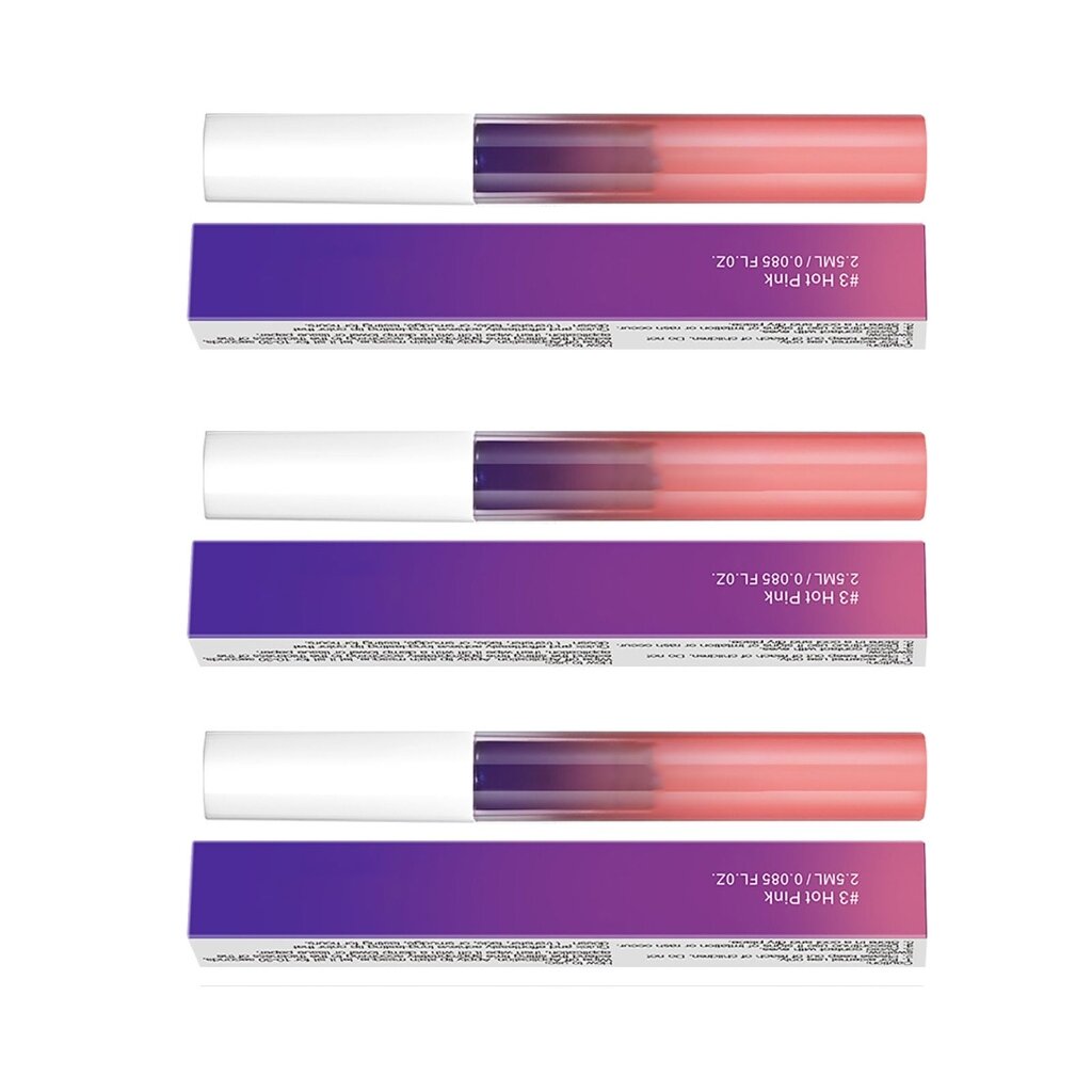 3 шт./компл. Отрывное Пятно Для Губ, Водостойкий Блеск Для Губ, Отшелушивающее Средство для Окрашивания Губ, Принадлежности для Макияжа для Путешествий, Ежедневный Макияж