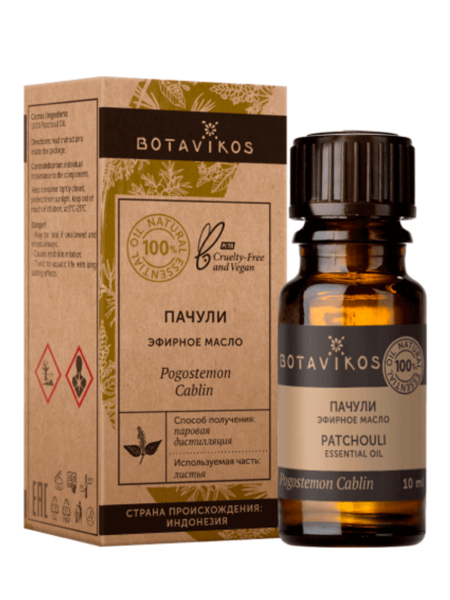 Эфирное масло Пачули, 10 мл, BOTAVIKOS