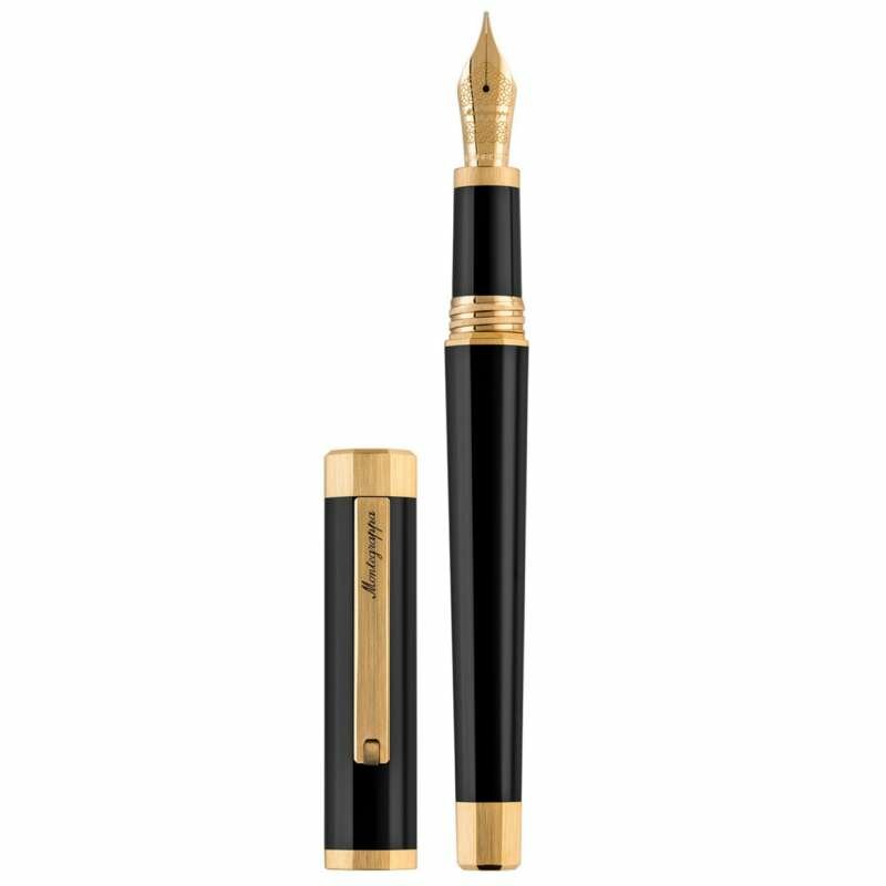Перьевая ручка Montegrappa Otto Yellow Gold IP M. Артикул OTTO-YG-FP-18M